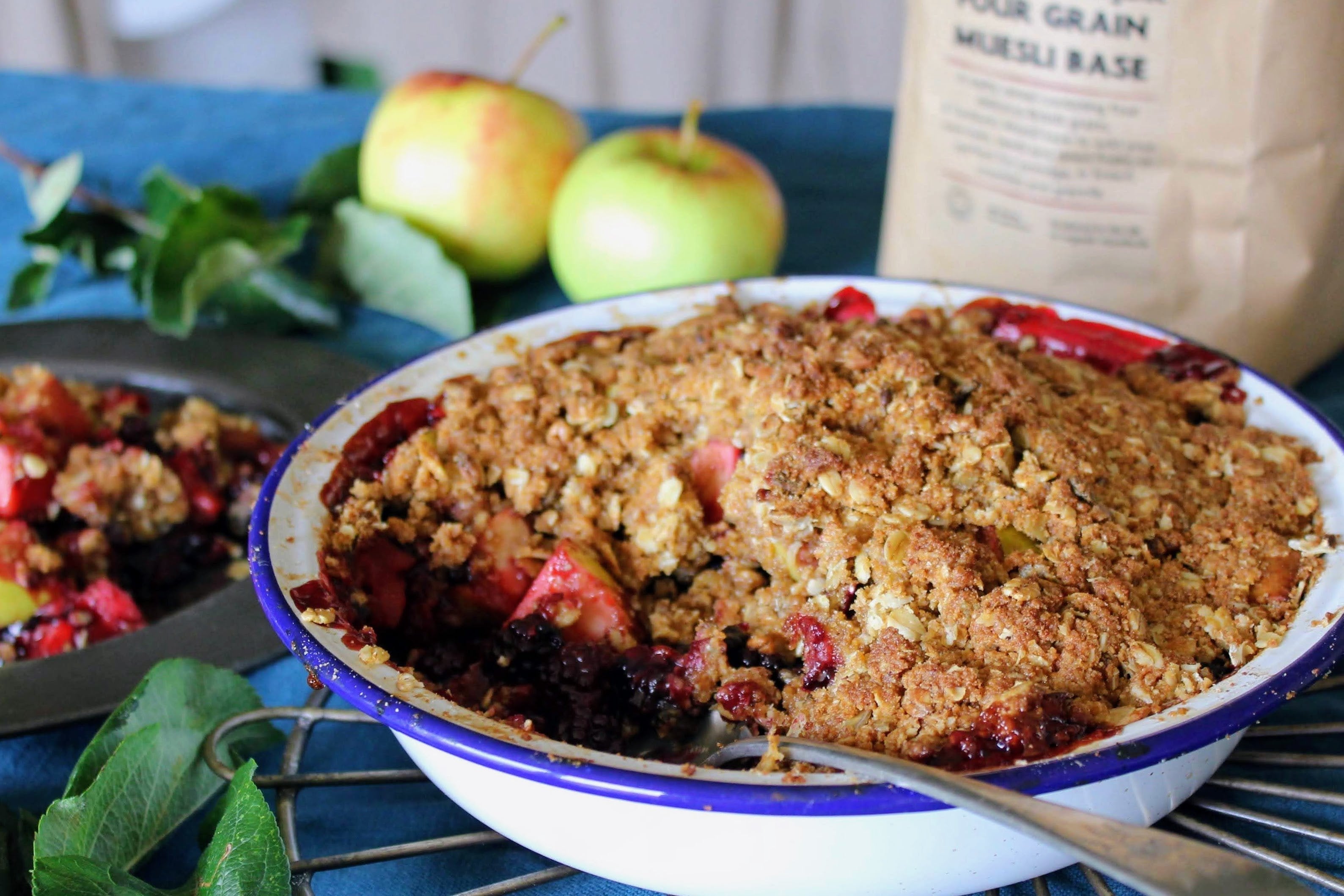 Apple and Caramel Upside-Down Millet Cake - Hodmedod's Wholefoods