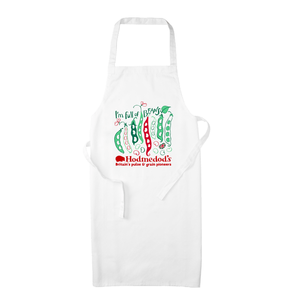 Full of Beans Apron, Organic Cotton - Hodmedod's Wholefoods