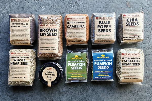 British Edible Seed Selection - Hodmedod's Wholefoods