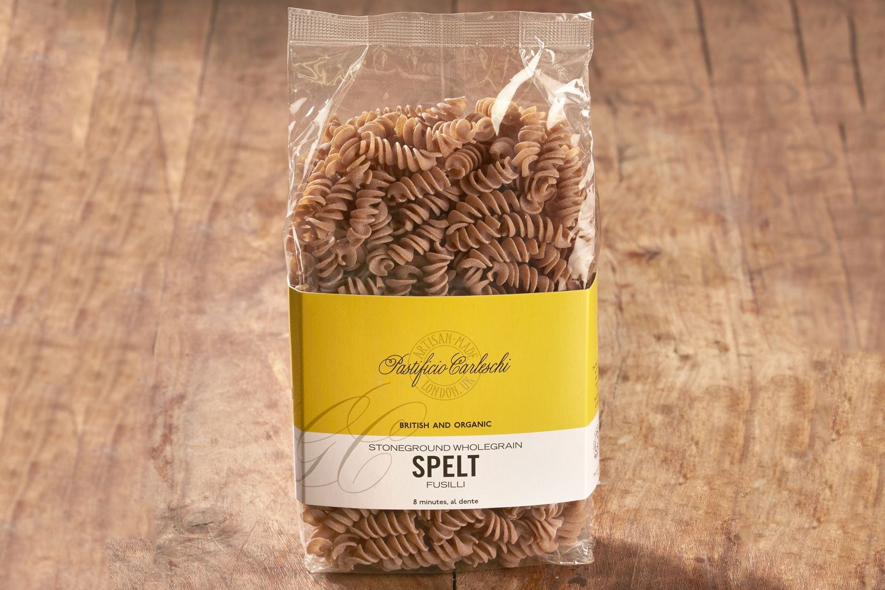 Spelt Fusilli, Wholegrain, Organic - Hodmedod's Wholefoods